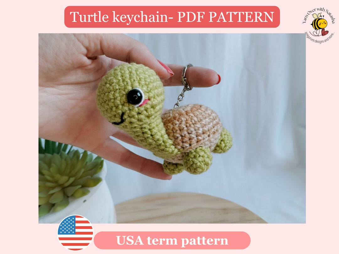 Keychain Turtle Crochet Pattern, Easy to Follow Turtle Pattern ...