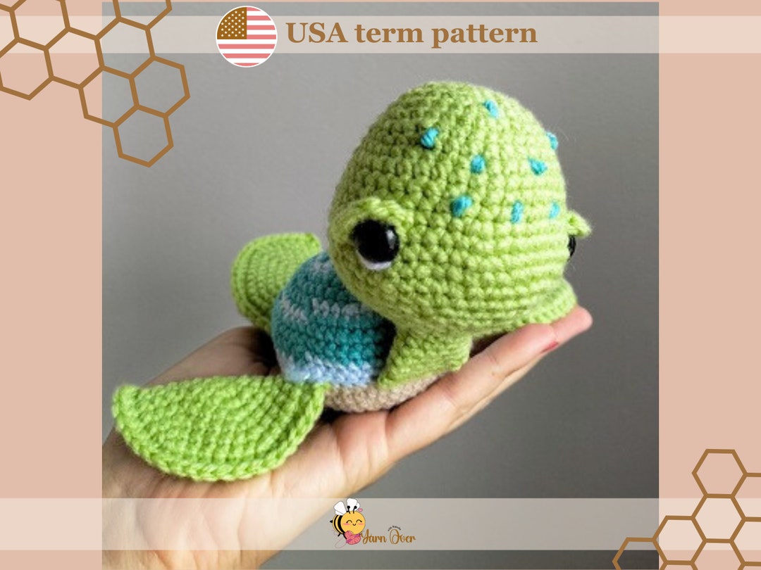 PATTERN for a Amigurumi Sea Turtle: Easy to Follow Crochet Turtle ...