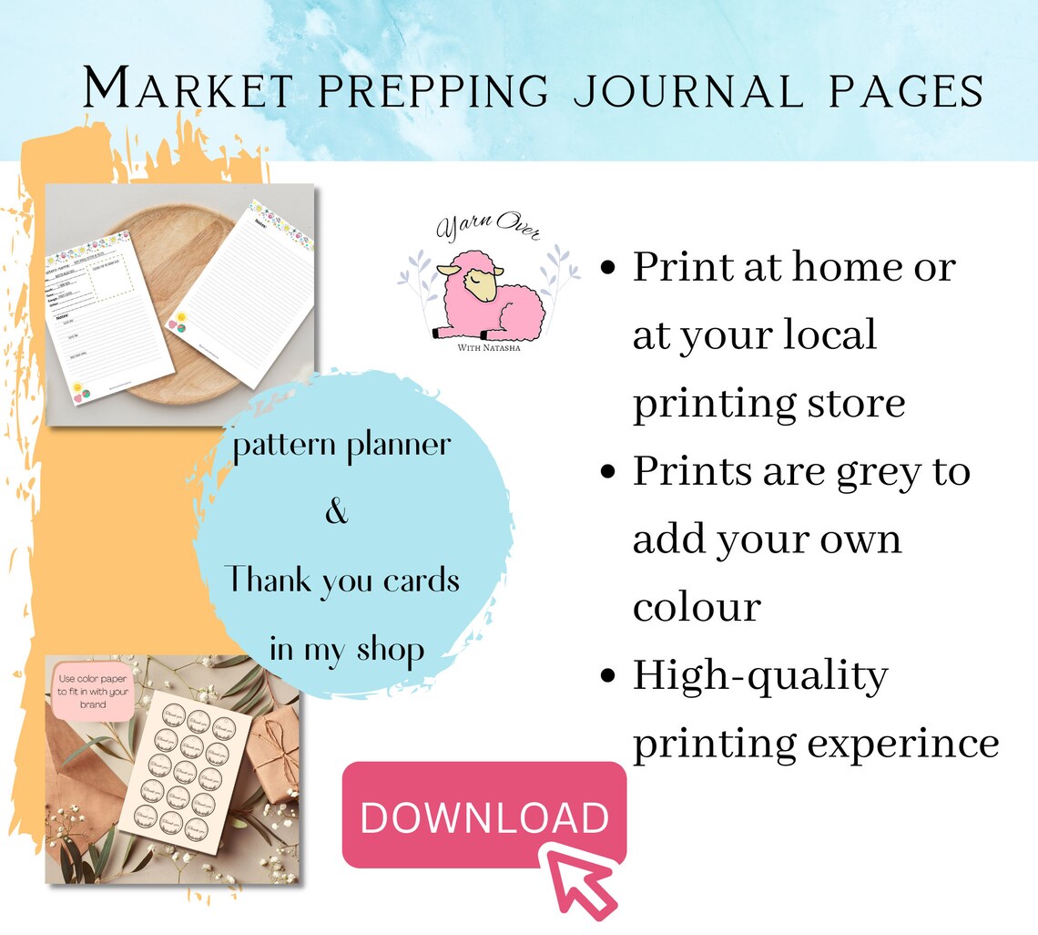 Printable Market Prep Planner Market Project Tracker Digital - Etsy