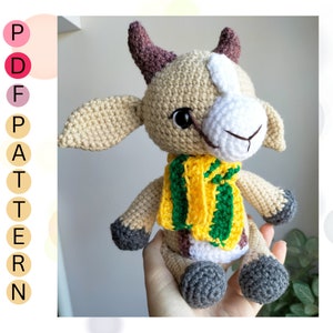 Crochet Gazelle Pattern, Amigurumi Springbok, Low Sew Gazelle Pattern ...