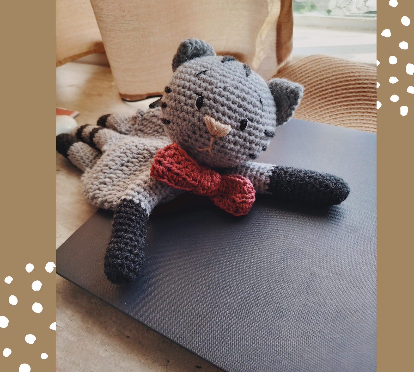 Crochet Cat Pattern Snuggler Cat Pattern Cat Lovey Pattern - Etsy