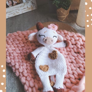 Crochet Cow Lovey Pattern Cow Snuggler Pattern Cow Pattern - Etsy