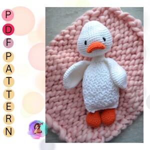 Crochet Pattern for Snuggler Duck - Low Sewing Pattern - Easy-to-make ...