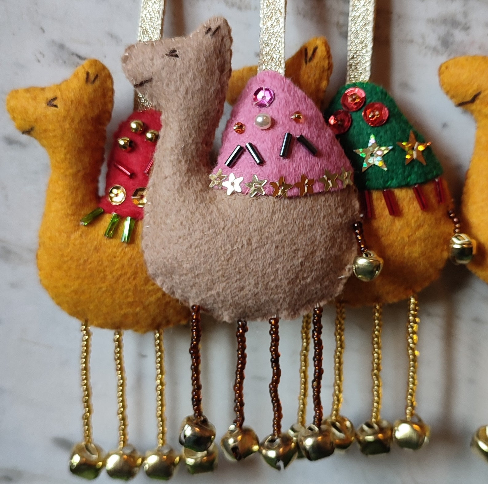 Camel Christmas Decoration Felt Camel Xmas Decoration - Etsy