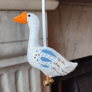 Goose Decoration Felt White Goose Easter Decoration - Etsy