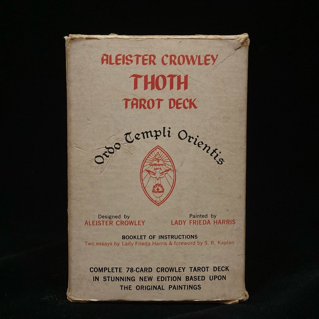 Vintage, Aleister Crowley Thoth Tarot Deck, White Box C - Etsy