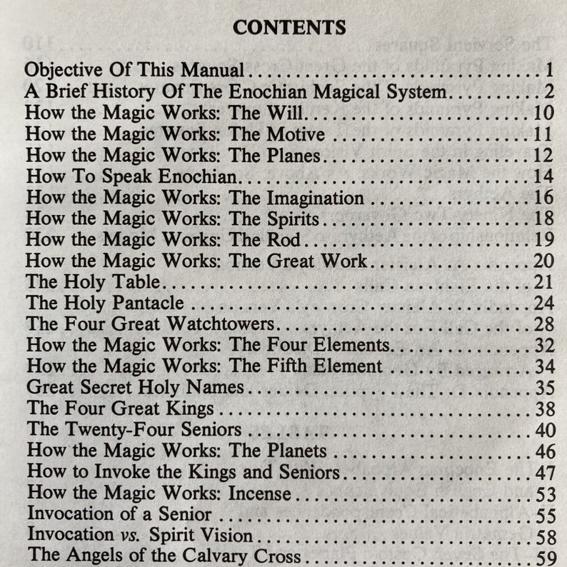 Rare Vintage Enochian Magic A Practical Manual By Gerald J Schueler Illustrated Etsy