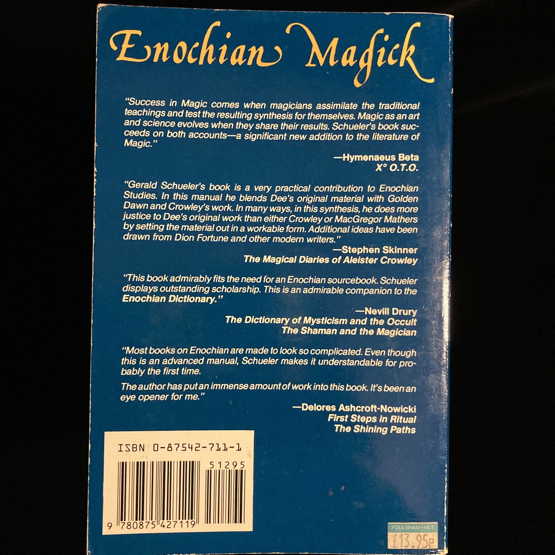 Rare, Vtg an Advanced Guide to Enochian Magic by Gerald J. Schueler - Etsy