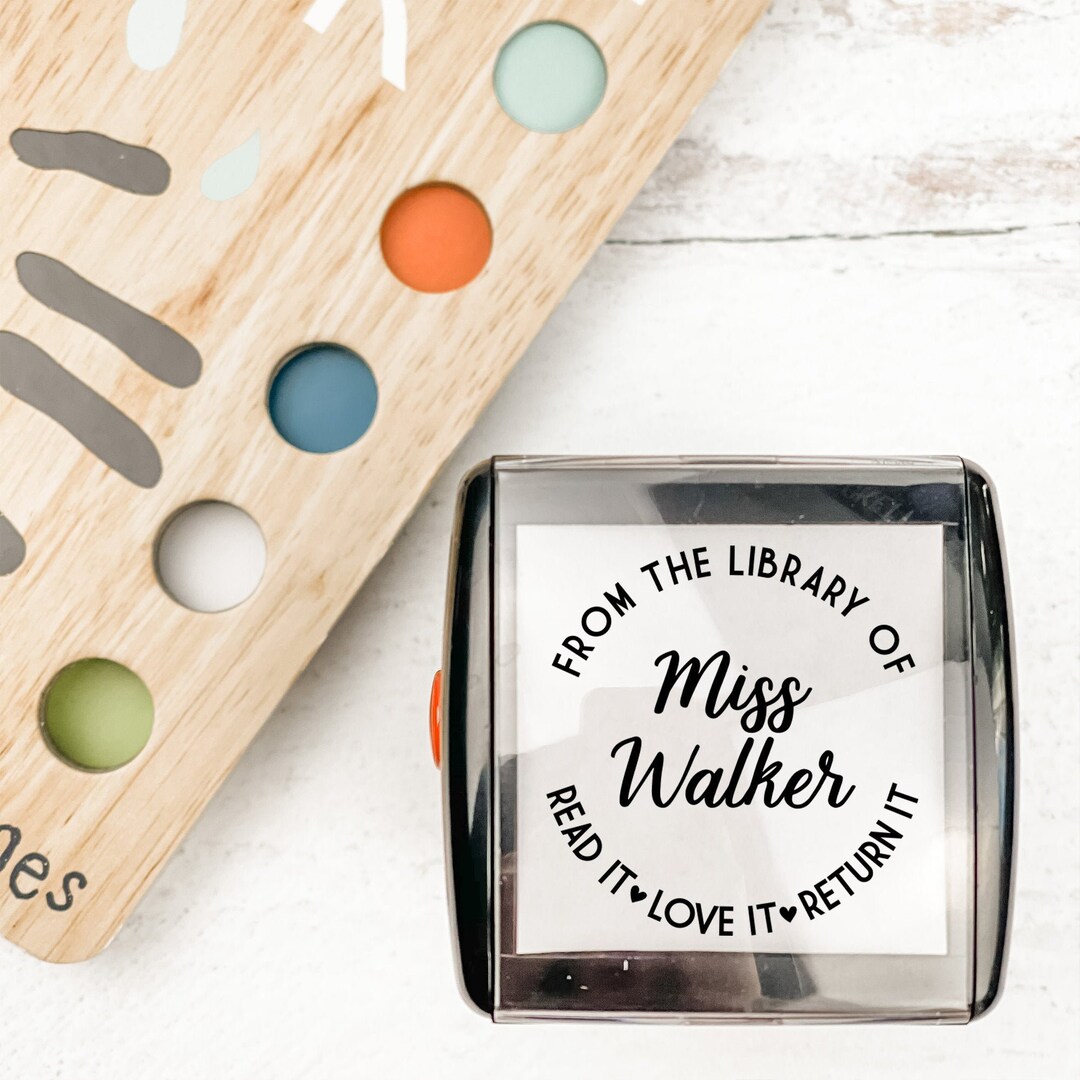 Read It - Love It- Return It Custom Book Stamp | Personalized Library ...