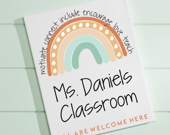 Custom Classroom Sign - Etsy