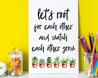 And Watch Each Other Grow Signs - Etsy