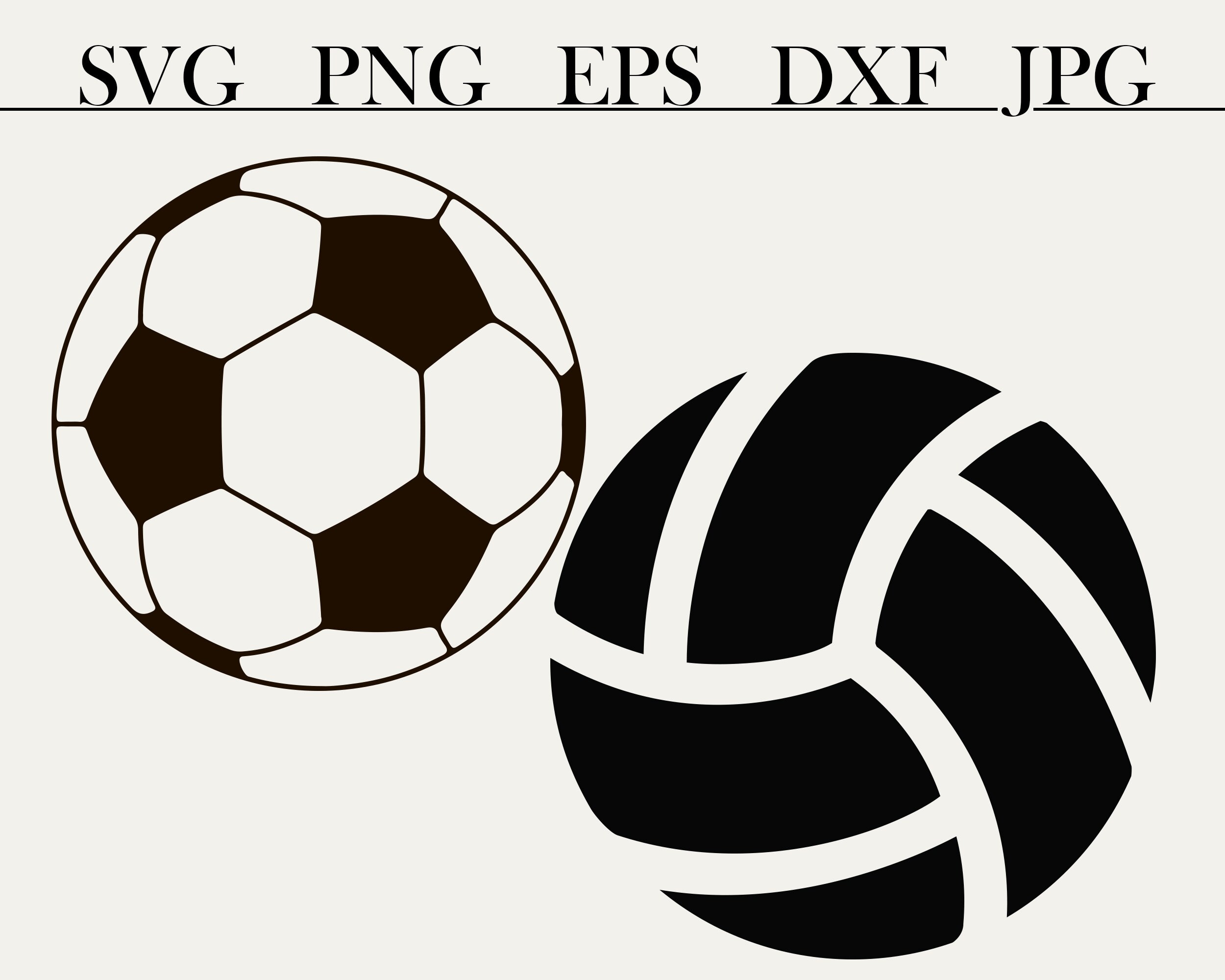 Fußball Ball Svg Fußball Svg Volleyball Svg Dateien Silhouette ...