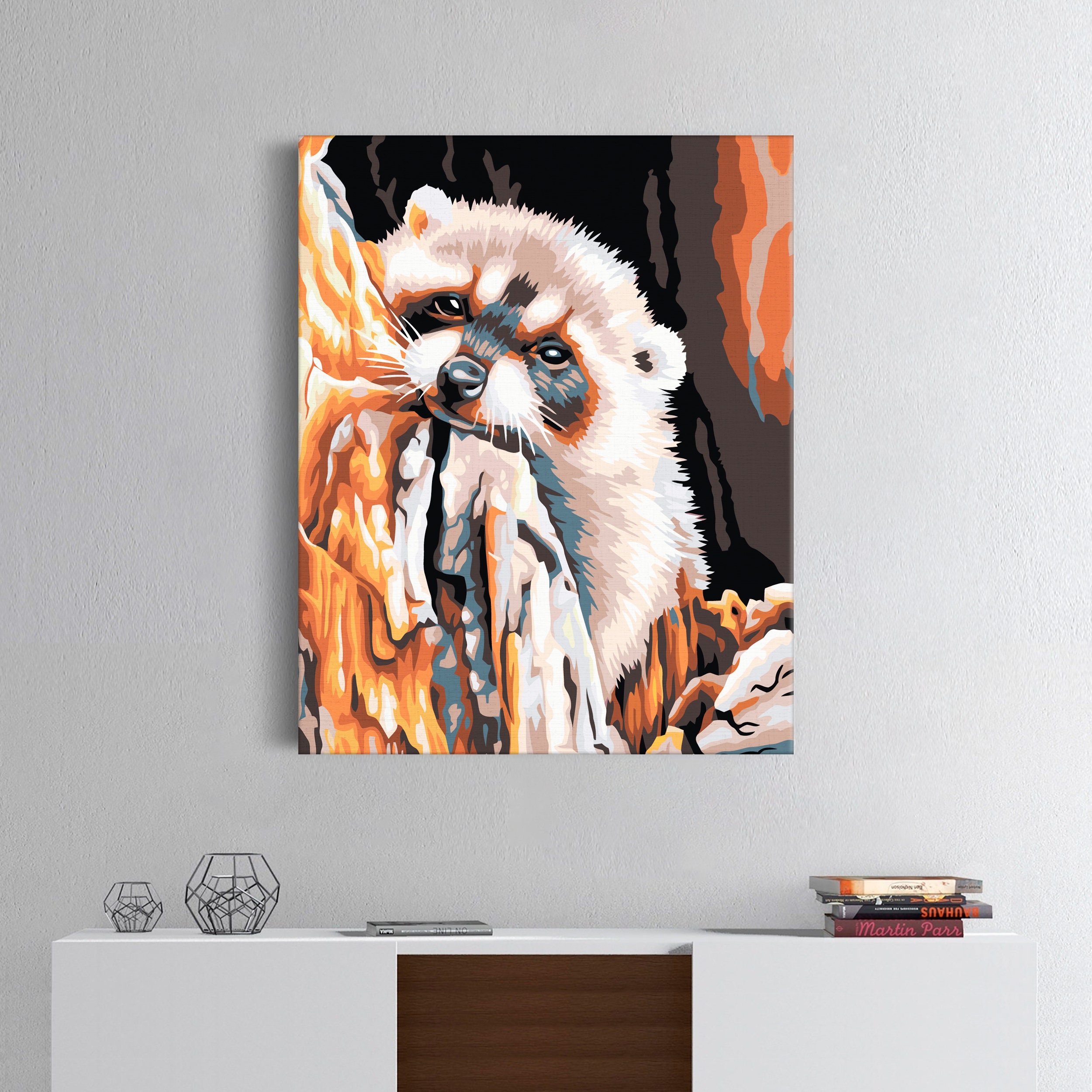 Ferret paint by number Cute paint by numbers Animal paint by | Etsy