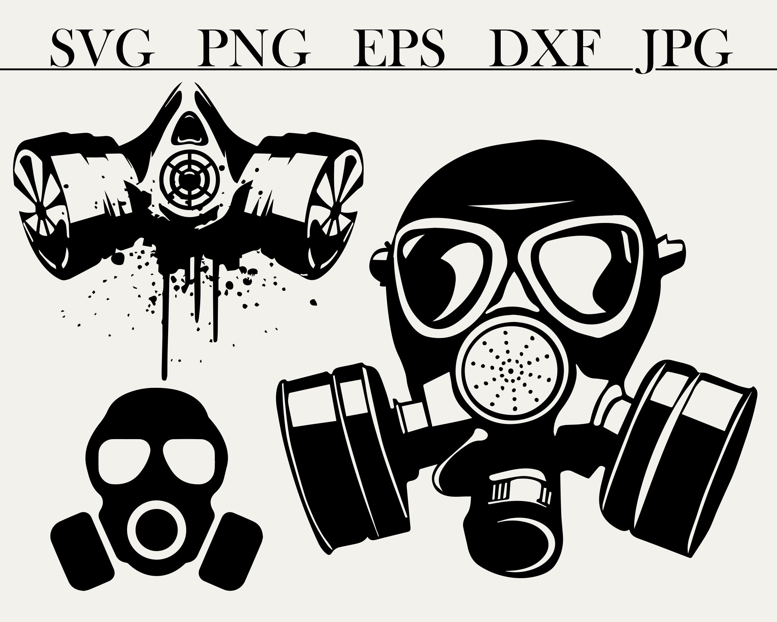 Half Gas Mask Vector