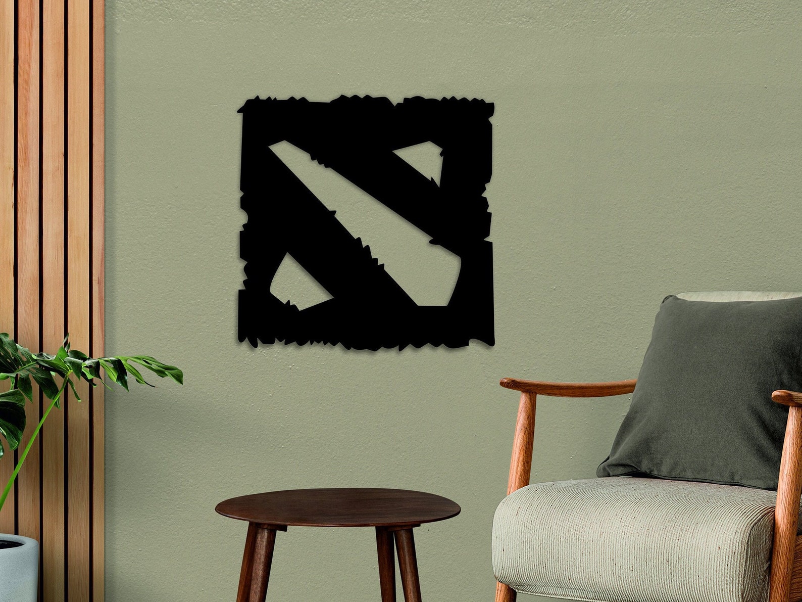 Dota 2 Logo Wall Panel | Gift for Gamers | Wood Art Home Decoration ...