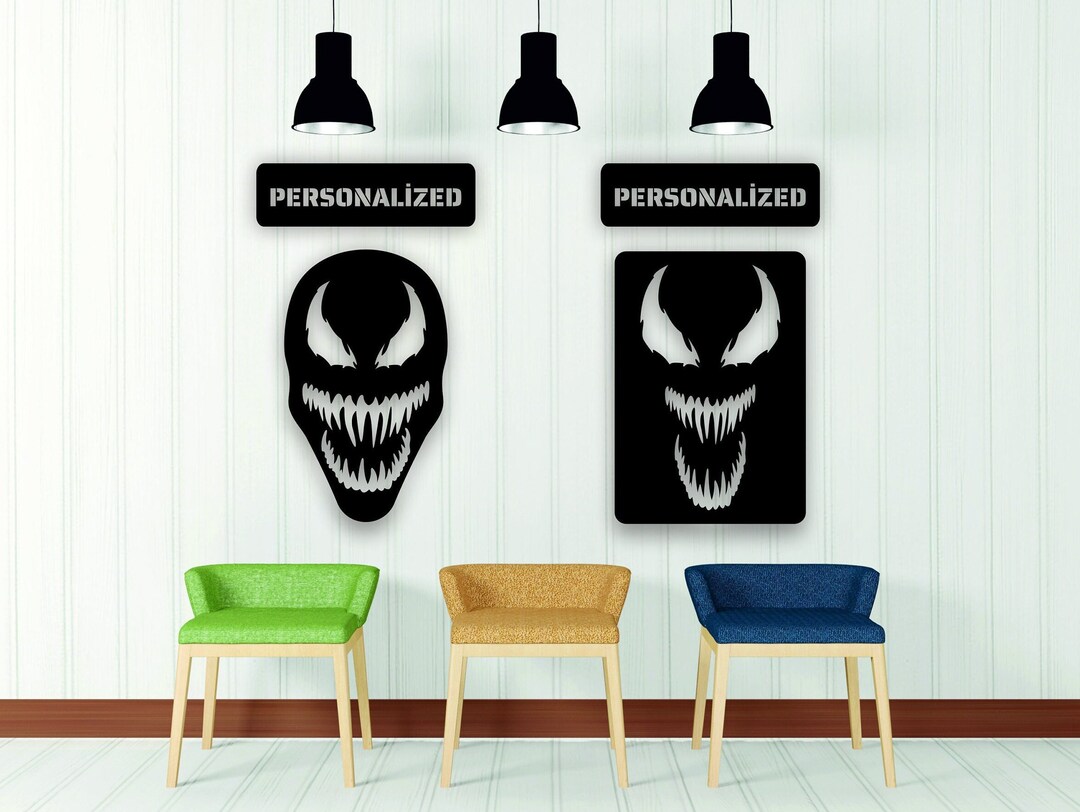 Personalized Venom Movie Wall Hanging | Customizable Creepy Gift ...