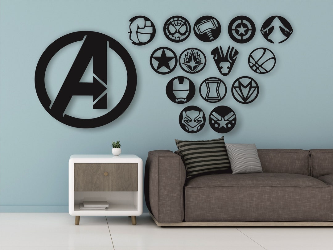Set of 15 Avengers, Spiderman, Thor, Captain Marvel, Superman, Deadpool ...