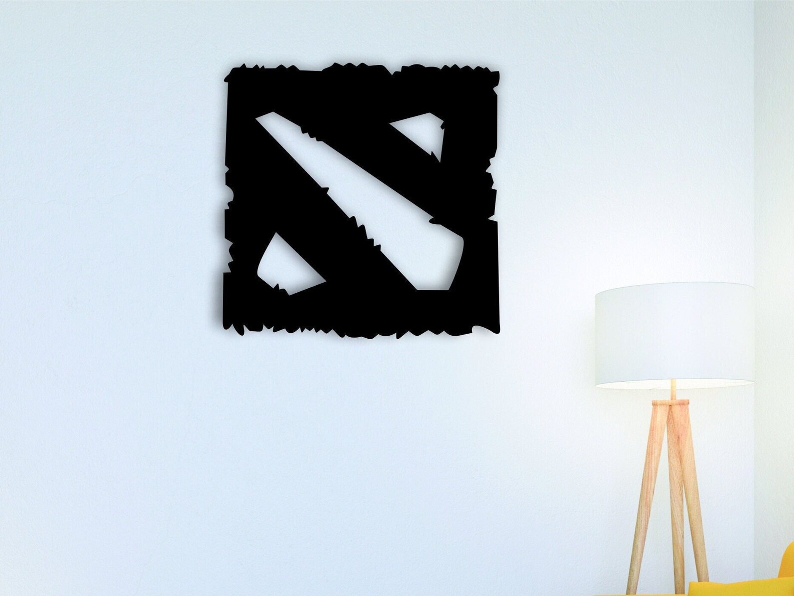 Dota 2 Logo Wall Panel | Gift for Gamers | Wood Art Home Decoration ...