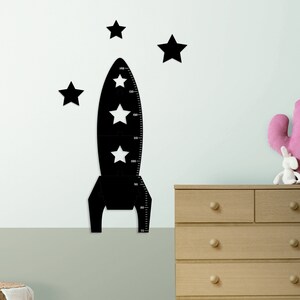 Puzzle Growth Chart for Kids (cm) Wooden Height Chart Ruler | Space ...