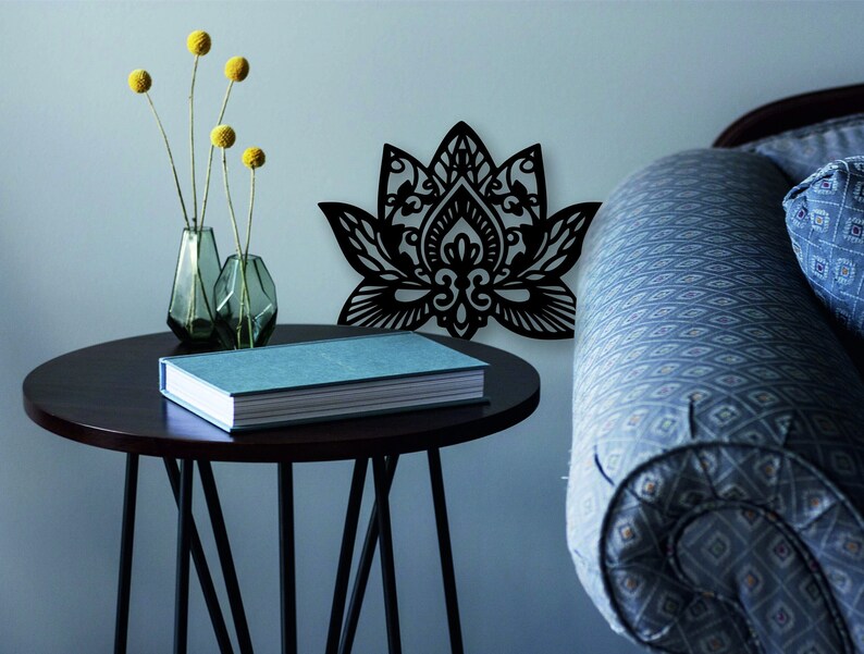 LOTUS FLOWER TABLE Laser Cut Mdf, Wood Art, Wall Art, Housewarming Gift ...