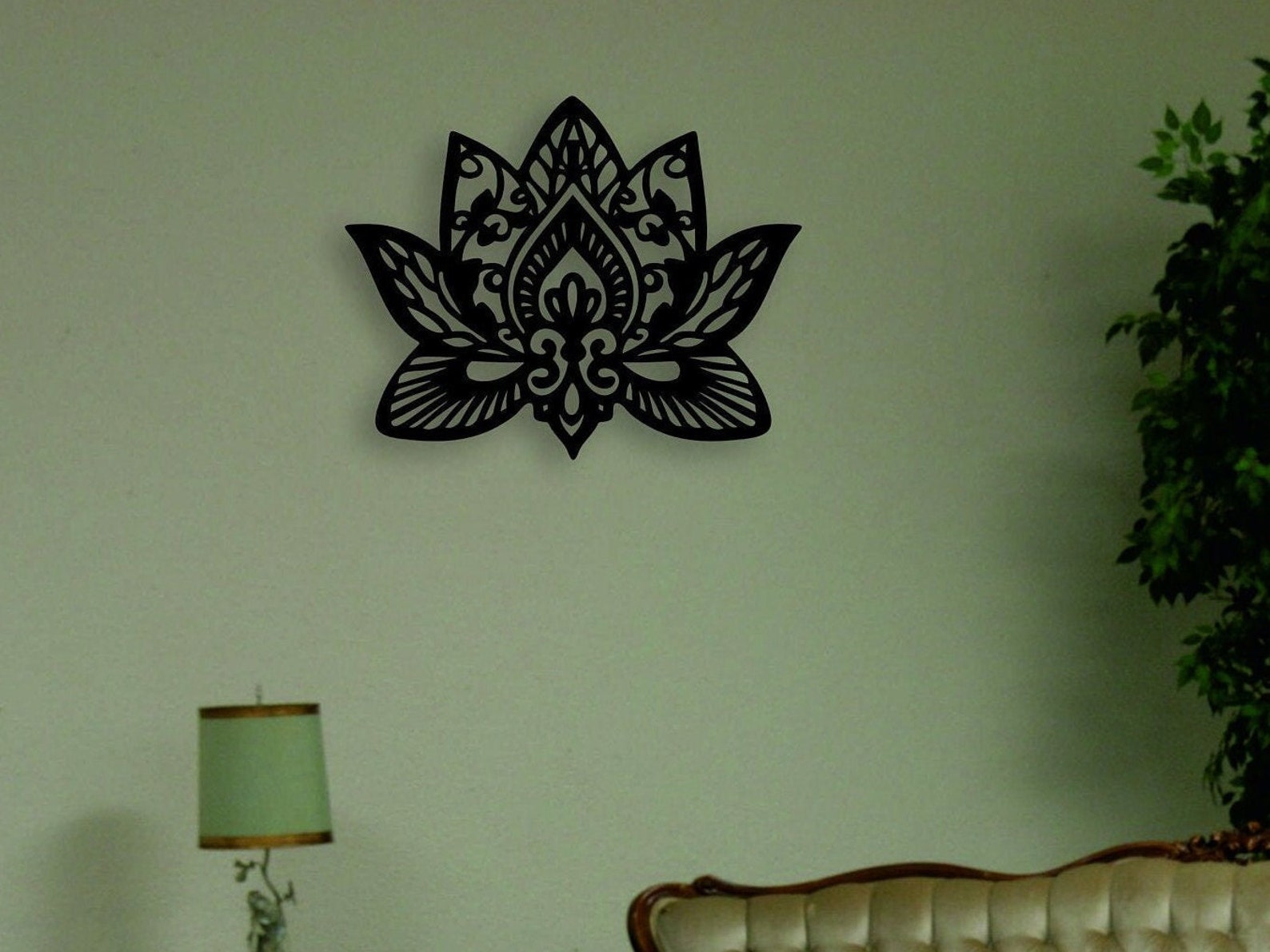 LOTUS FLOWER TABLE Laser Cut Mdf, Wood Art, Wall Art, Housewarming Gift ...