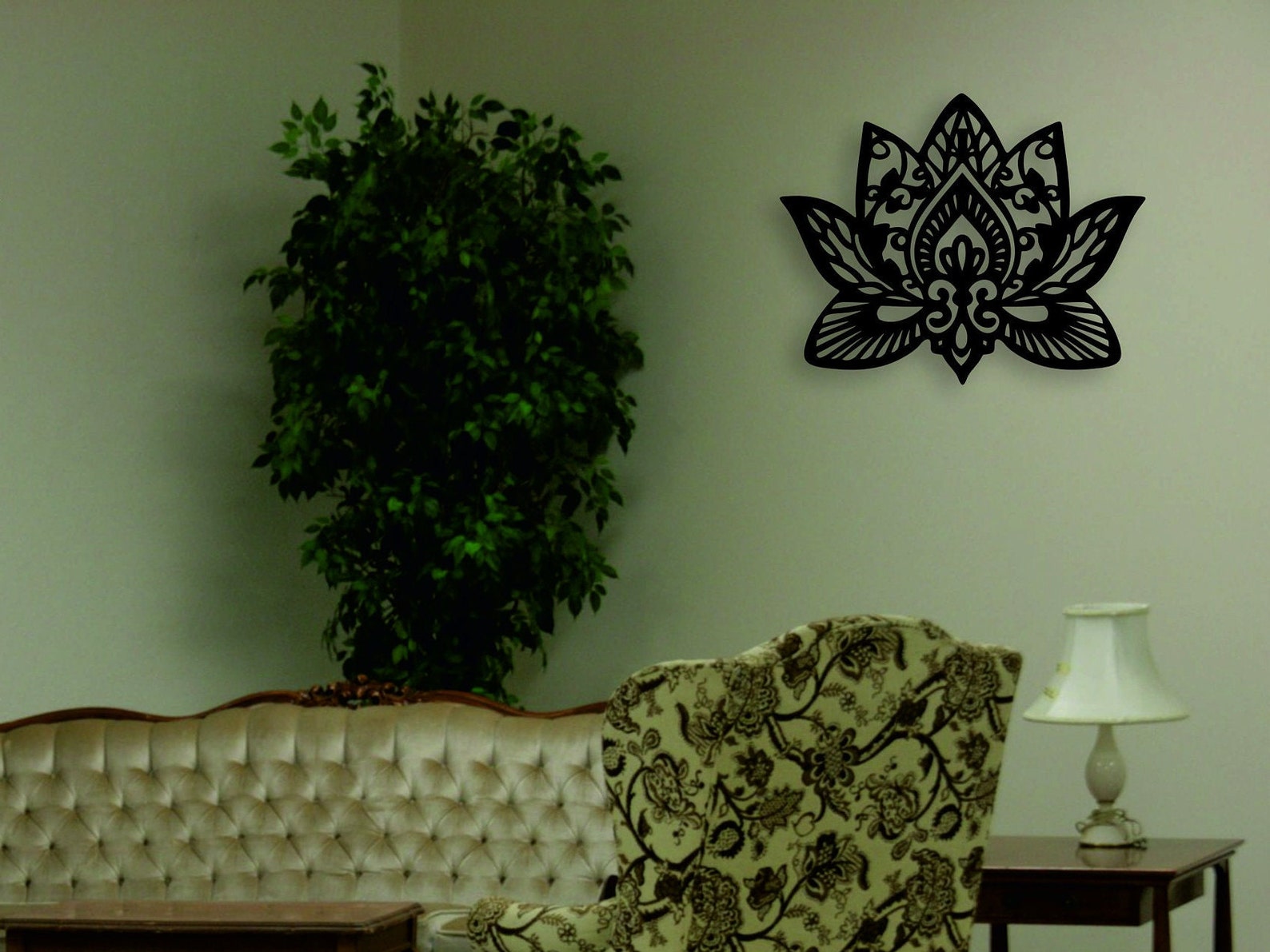 LOTUS FLOWER TABLE Laser Cut Mdf, Wood Art, Wall Art, Housewarming Gift ...