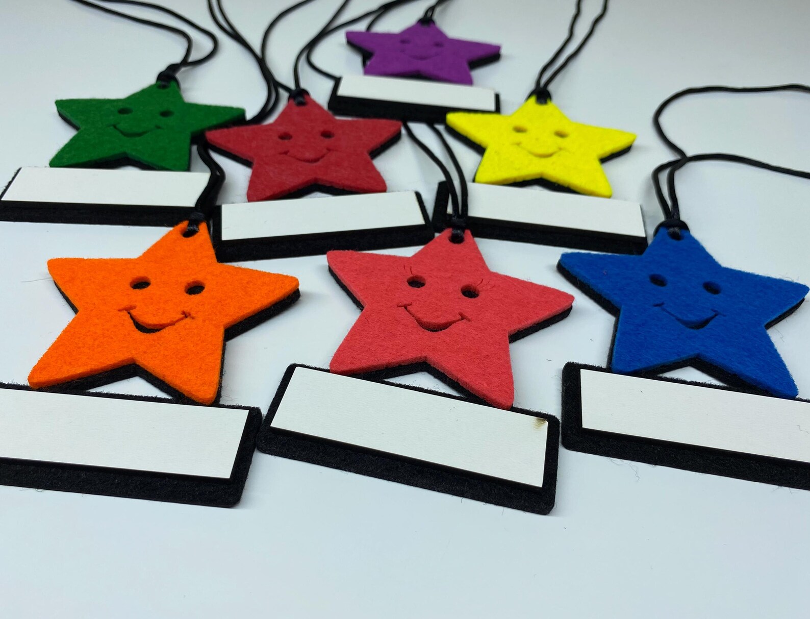 Star Writable Lanyard Name Tag | Elementary School Writable Name Tags ...