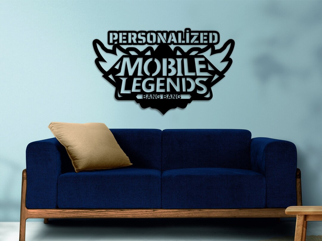 Custom Mobile Legends Logo Wall Panel | Gift for Gamers | Wood Art Home ...