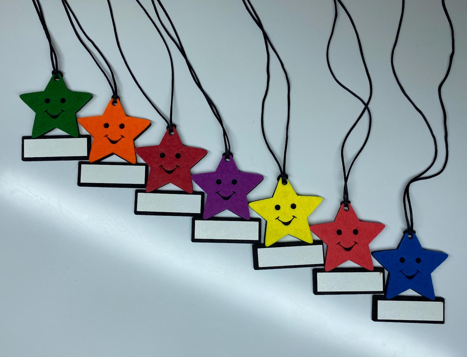 Star Writable Lanyard Name Tag | Elementary School Writable Name Tags ...