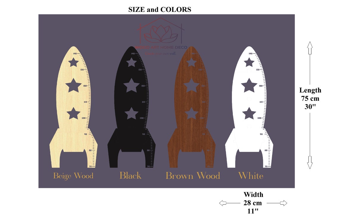 Puzzle Growth Chart for Kids cm Wooden Height Chart Ruler - Etsy