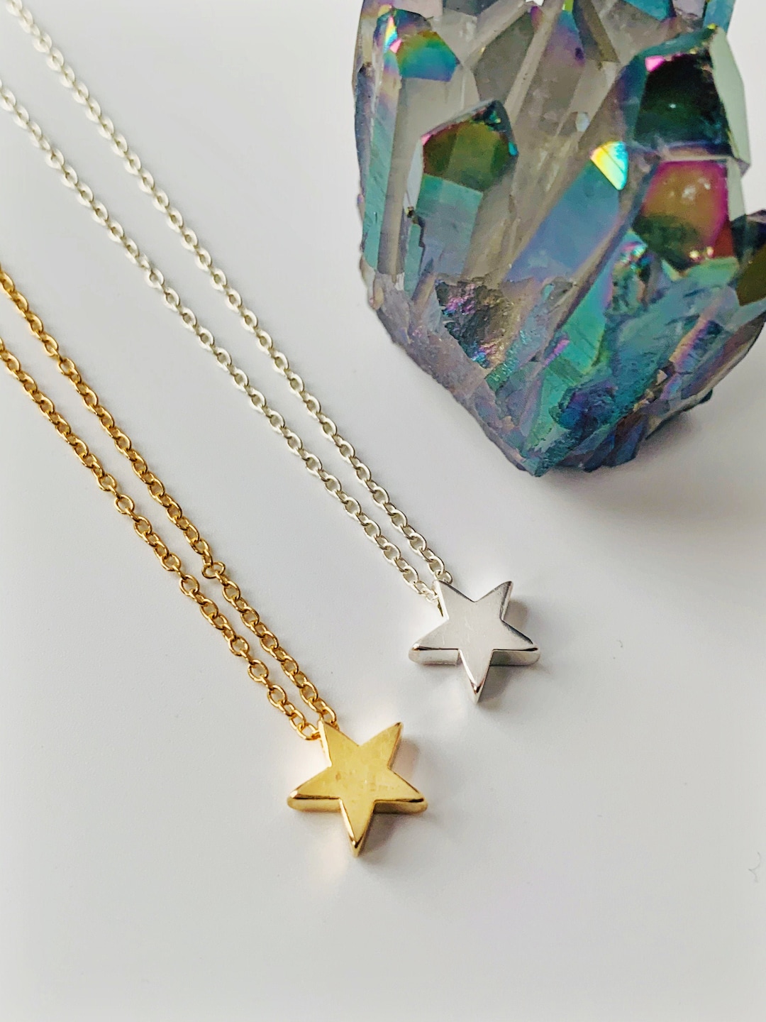 Collar de estrella delicada collar de estrella pequeña - Etsy España