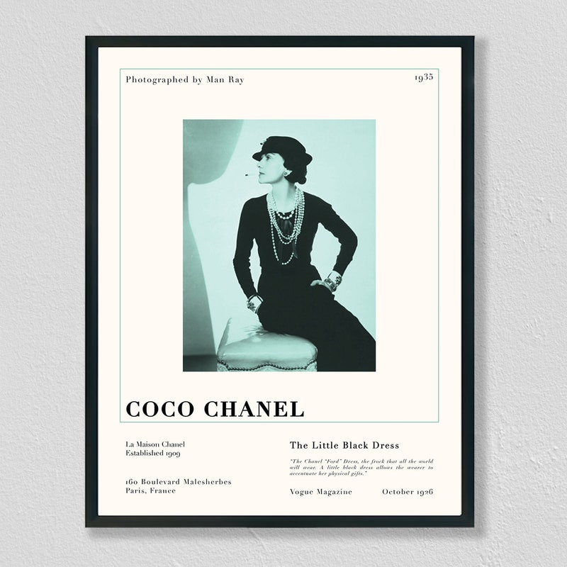 Coco Chanel Poster - Etsy