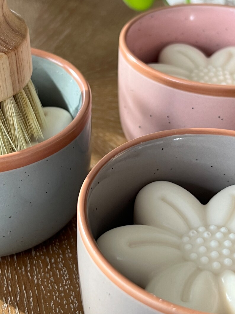 REFILL SOAP BAR Zero Waste Solid Dish Soap Flower Bar Refillable ...