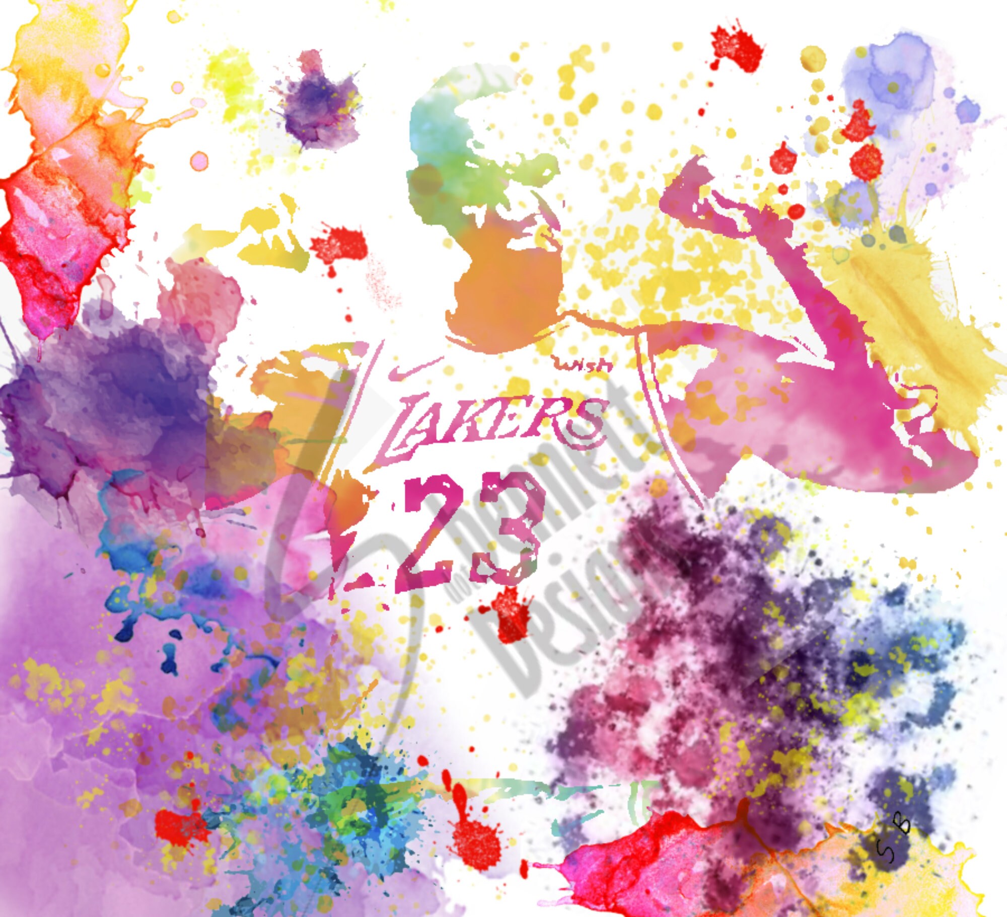 Lebron James, Lakers Digital Print - Etsy