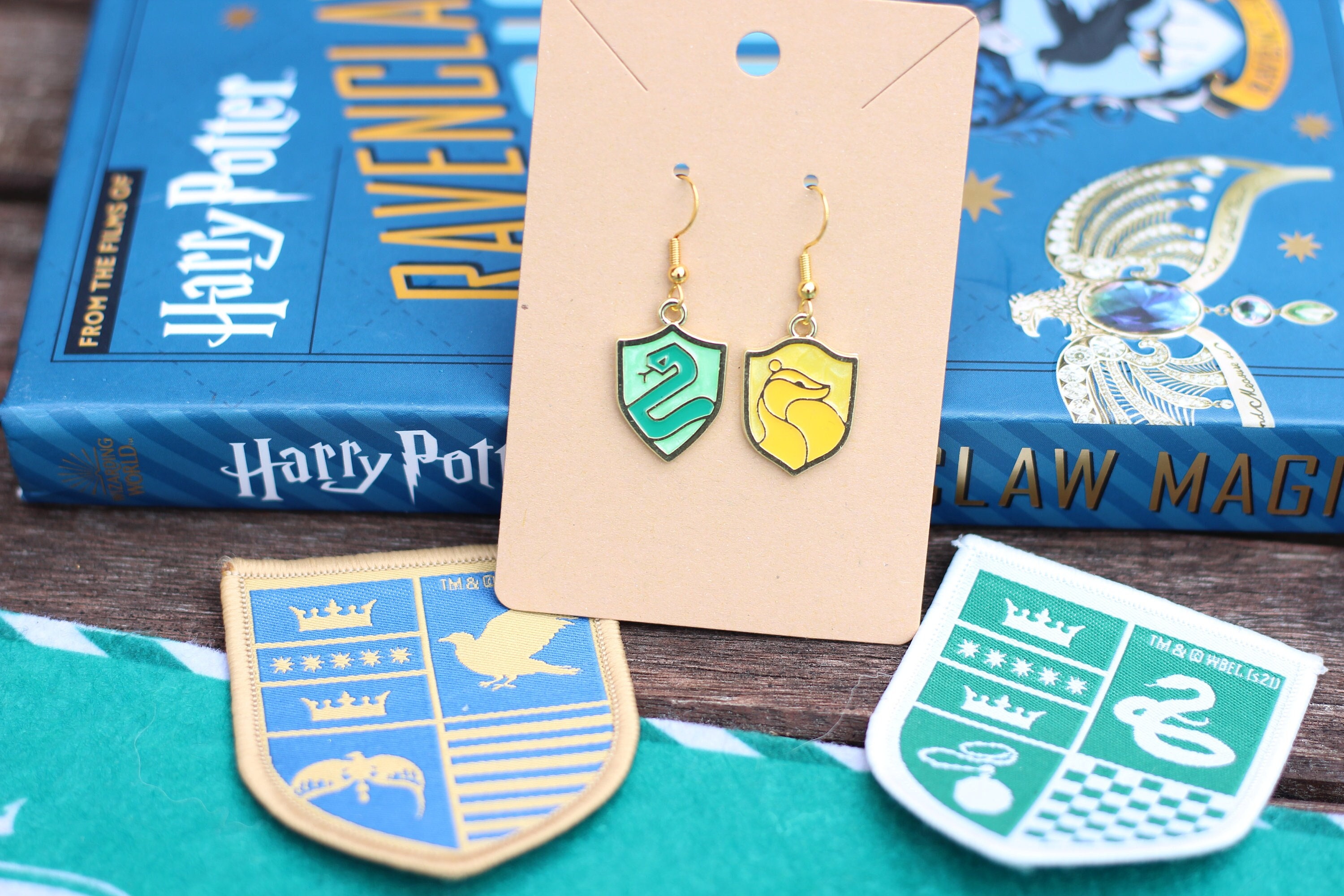 Divided House Harry Potter Earrings, Slitherclaw, Slitherpuff ...