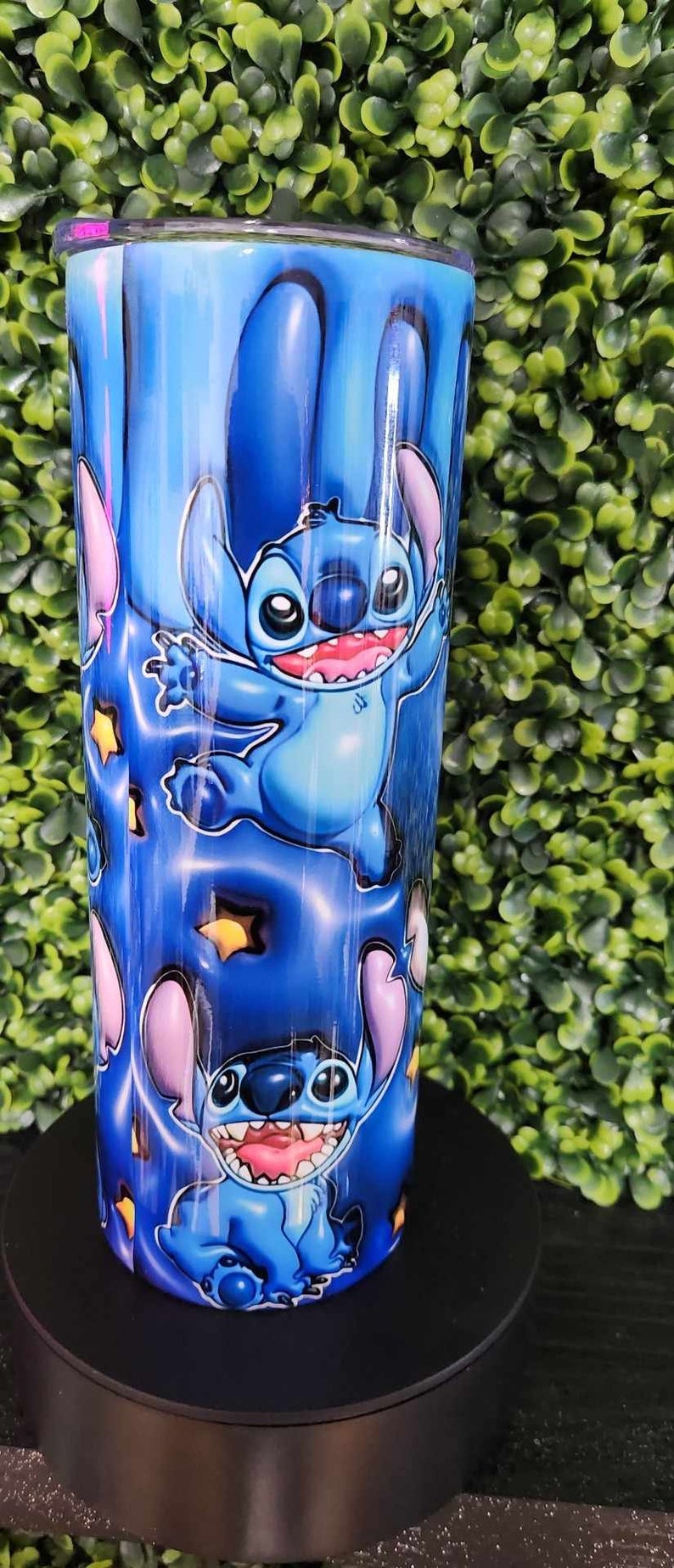 Blue Drip Stitch Tumbler 3D 20 Oz Comes With Rubber Bottom - Etsy UK