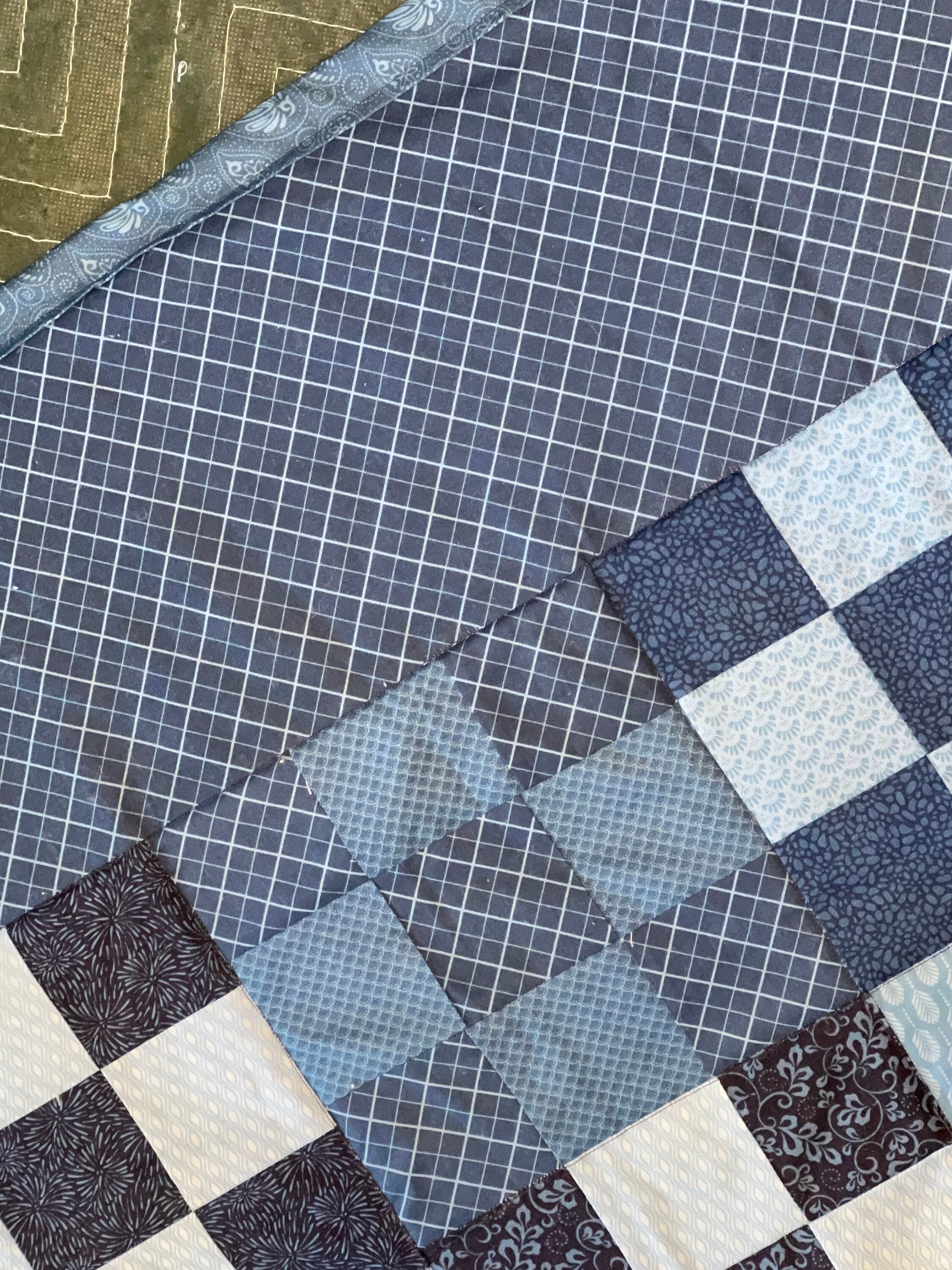 Quilted Big Blue Daddy Blanket Quilt 82x82 - Etsy