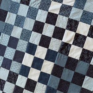 Quilted Big Blue Daddy Blanket Quilt 82x82 - Etsy