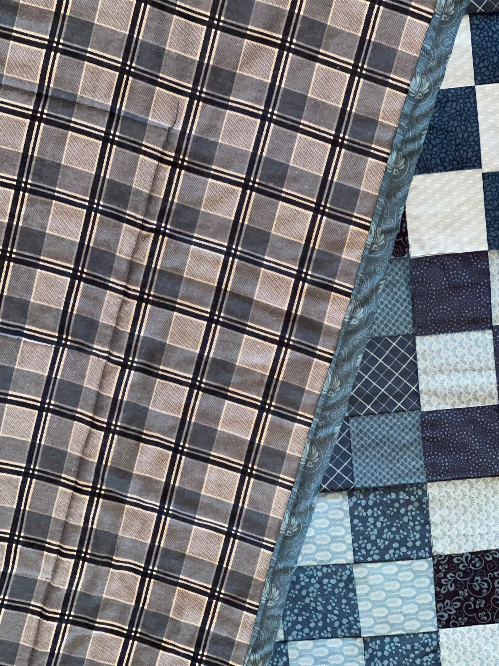 Quilted Big Blue Daddy Blanket Quilt 82x82 - Etsy