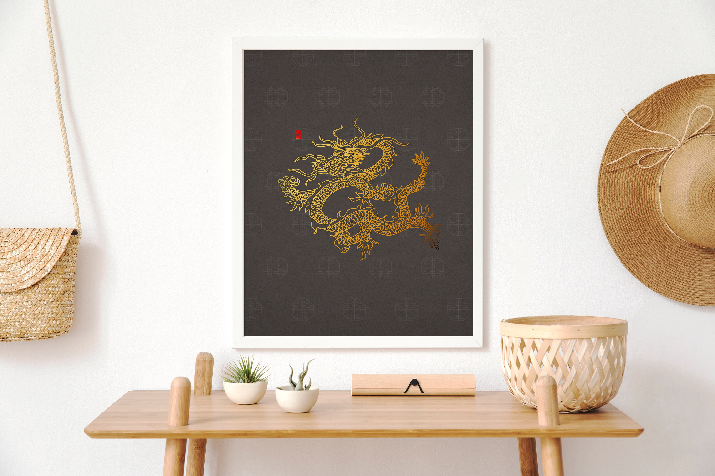 Korean Art Dragon Art Asian Dragon Art Asian Art Poster | Etsy