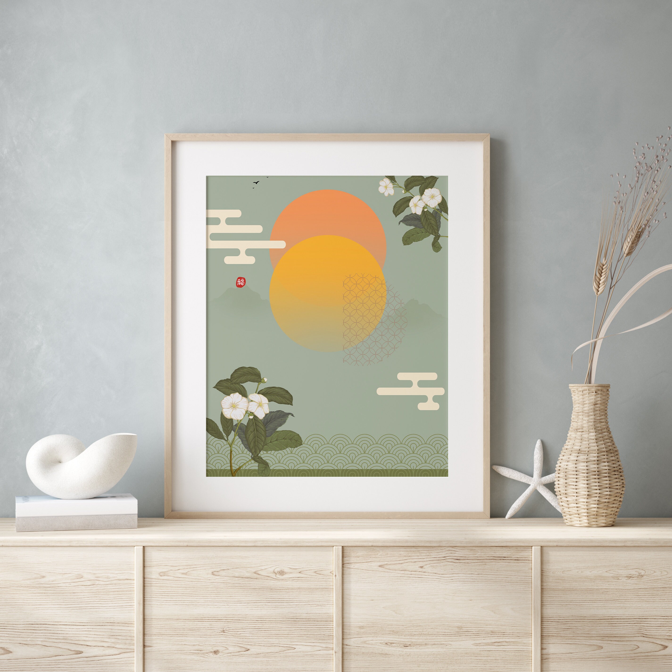 Korean Art Asian Art Asian Art Print Asian Art Poster | Etsy