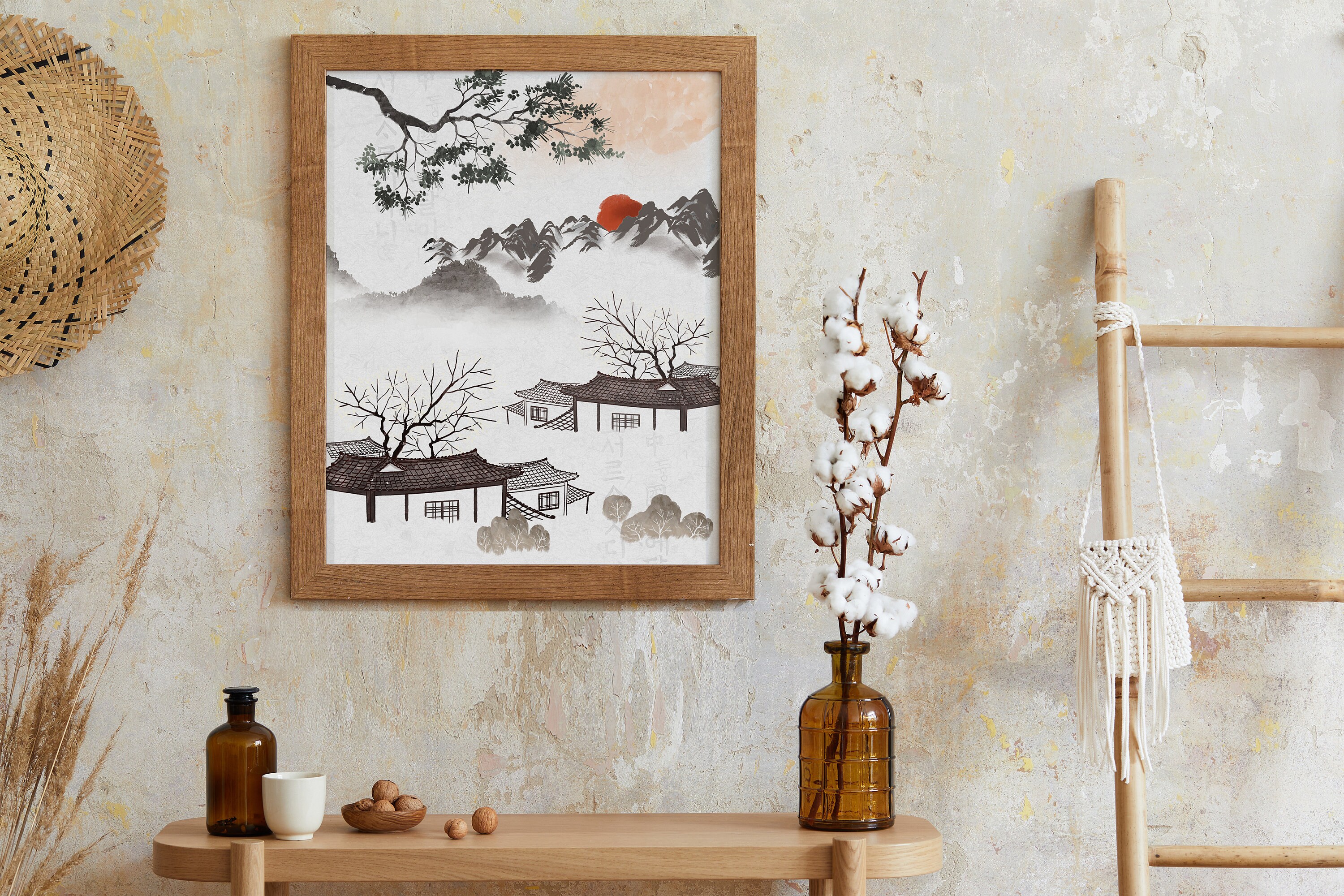 Korean Art Asian Art Asian Art Print Asian Art Poster | Etsy