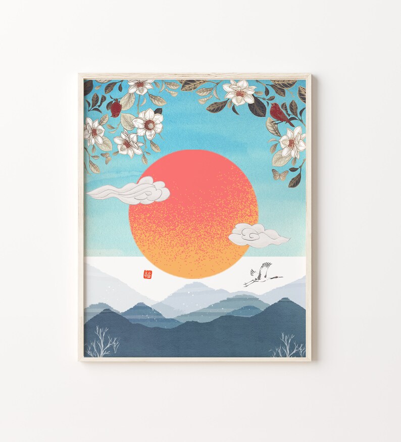 Korean Art Asian Art Asian Art Print Asian Art Poster | Etsy