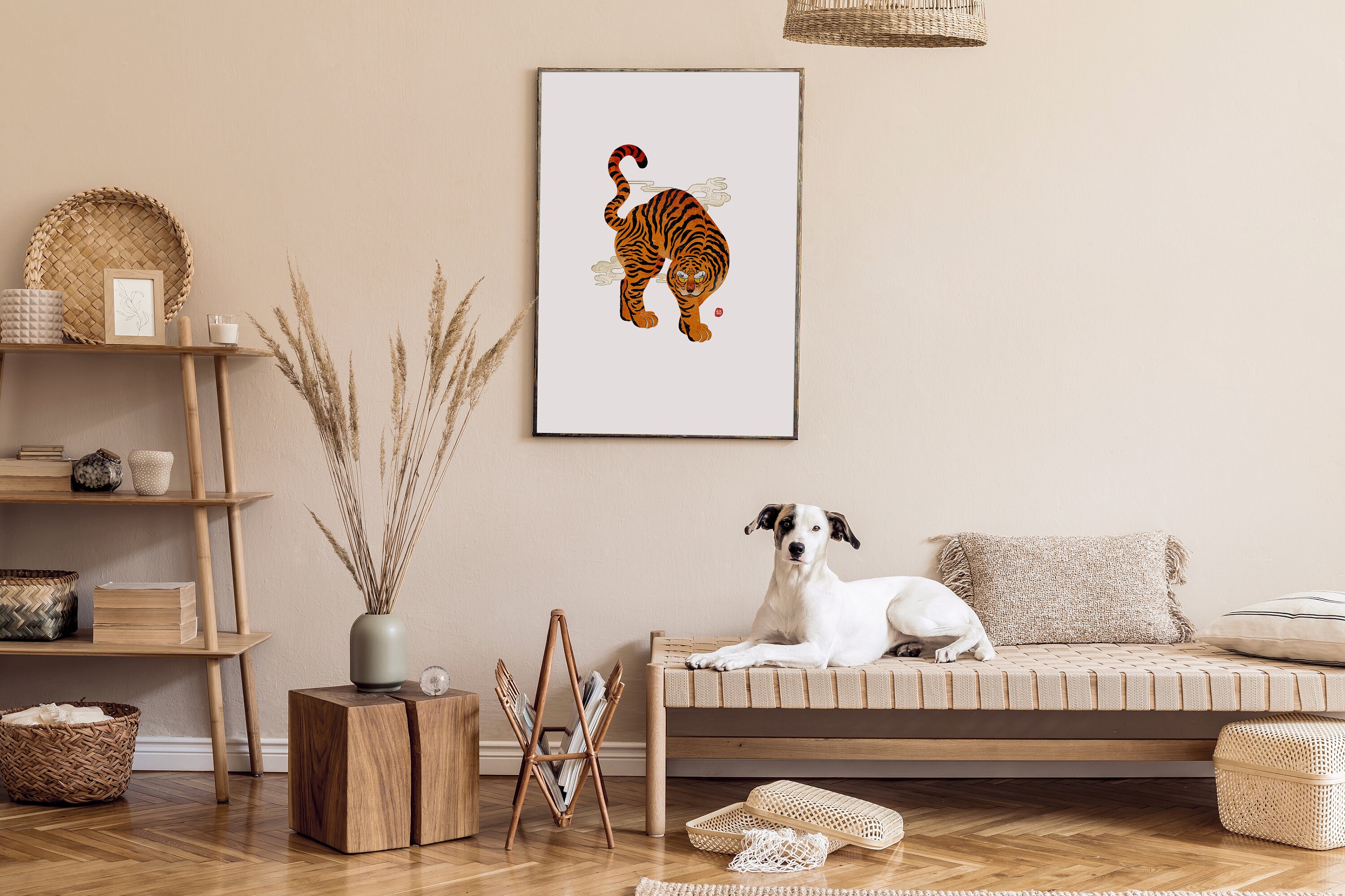 Korean Tiger Art Korean Art Asian Art Print Asian Art | Etsy