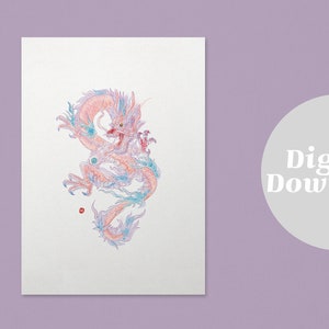 Dragon Wall Art, Korean Wall Art, Korean Art Print, Korean Art Poster ...