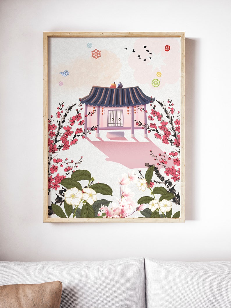Korean Art Asian Art Asian Art Print Asian Art Poster - Etsy