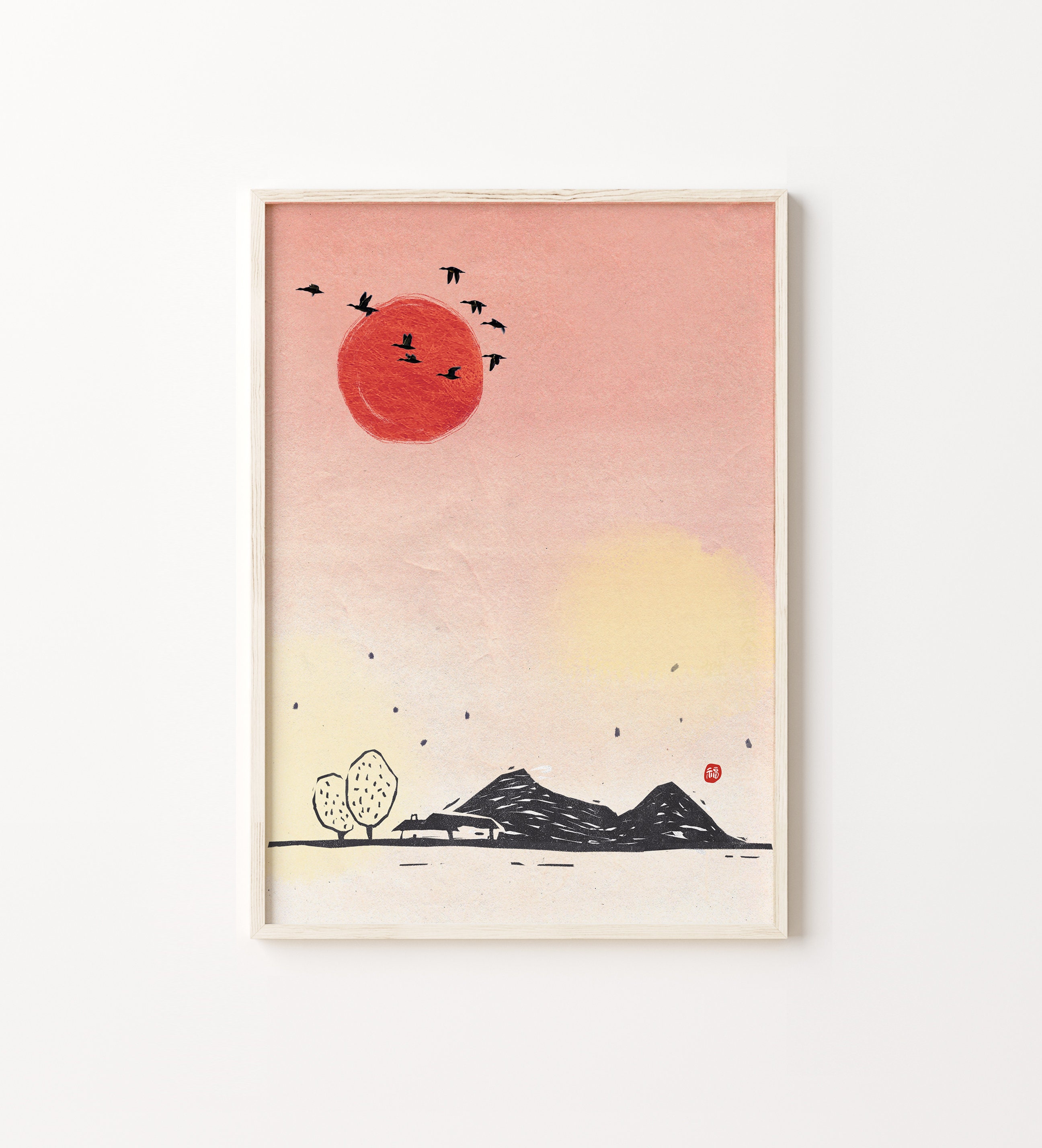 Korean Art Asian Art Asian art print Asian art poster | Etsy