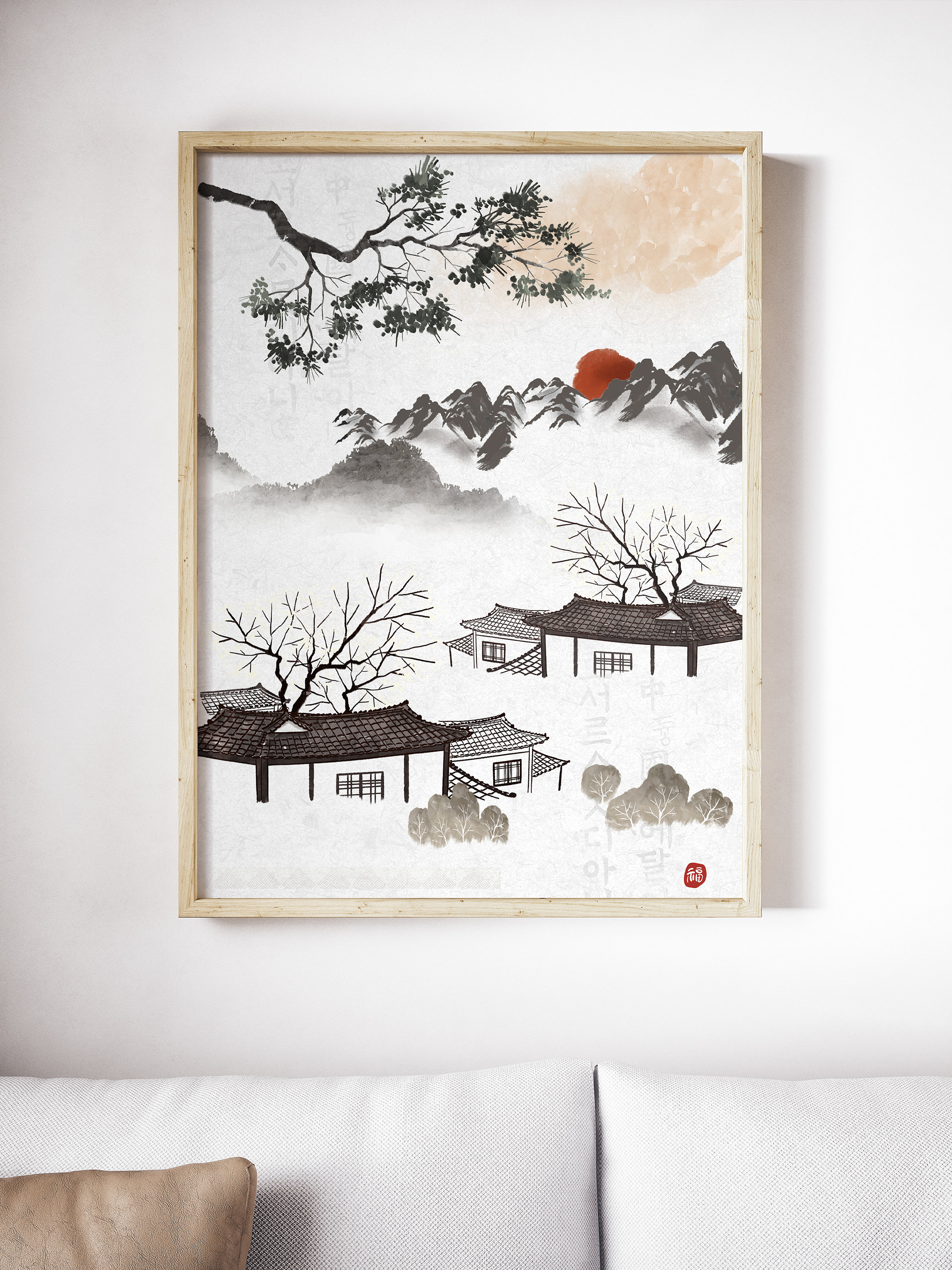 Korean Art Asian Art Asian Art Print Asian Art Poster - Etsy