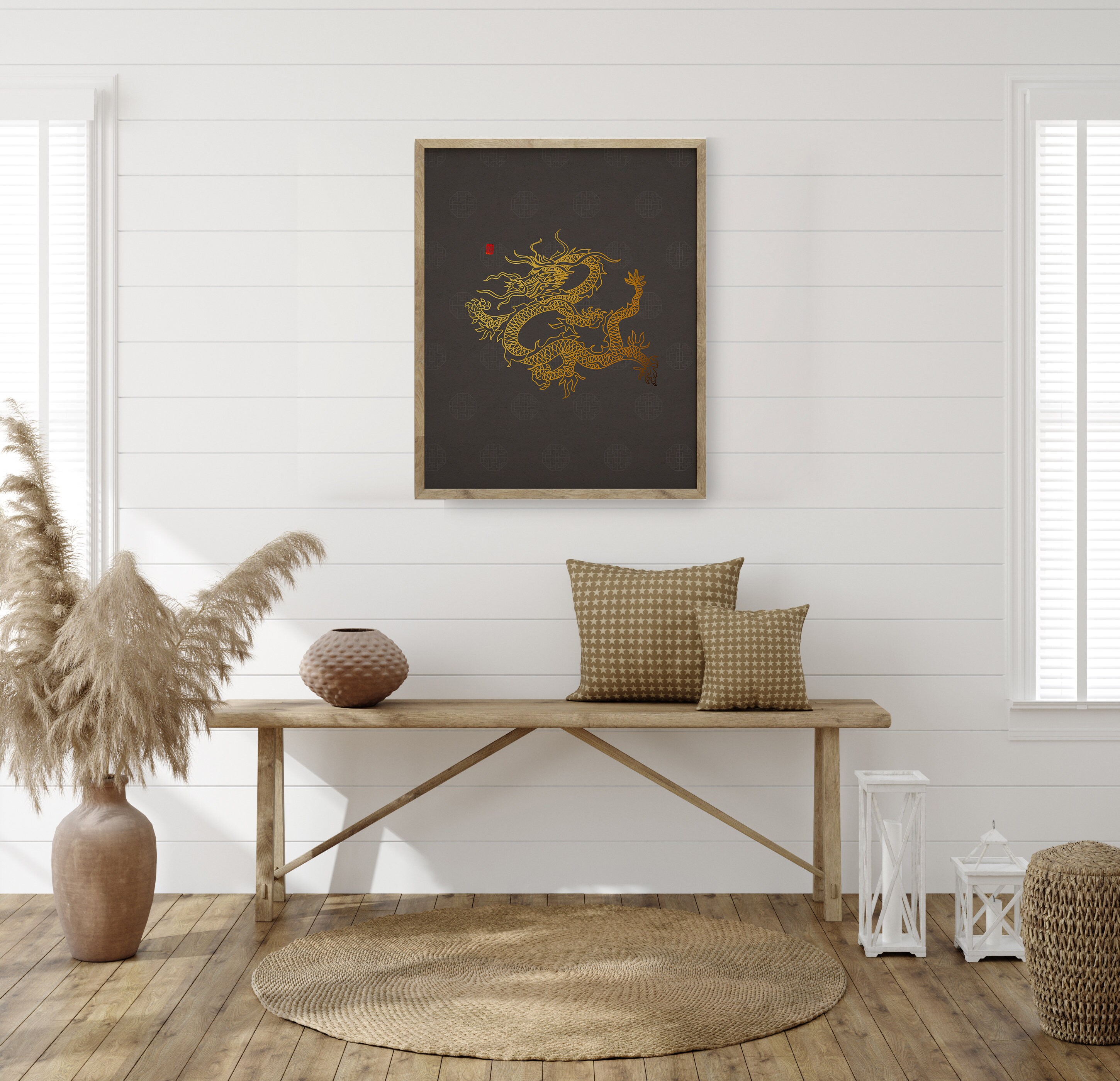 Korean Art Dragon Art Asian Dragon Art Asian Art Poster | Etsy