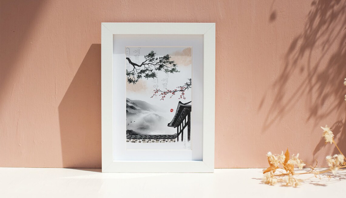 Korean Art Asian Art Asian Art Print Asian Art Poster - Etsy
